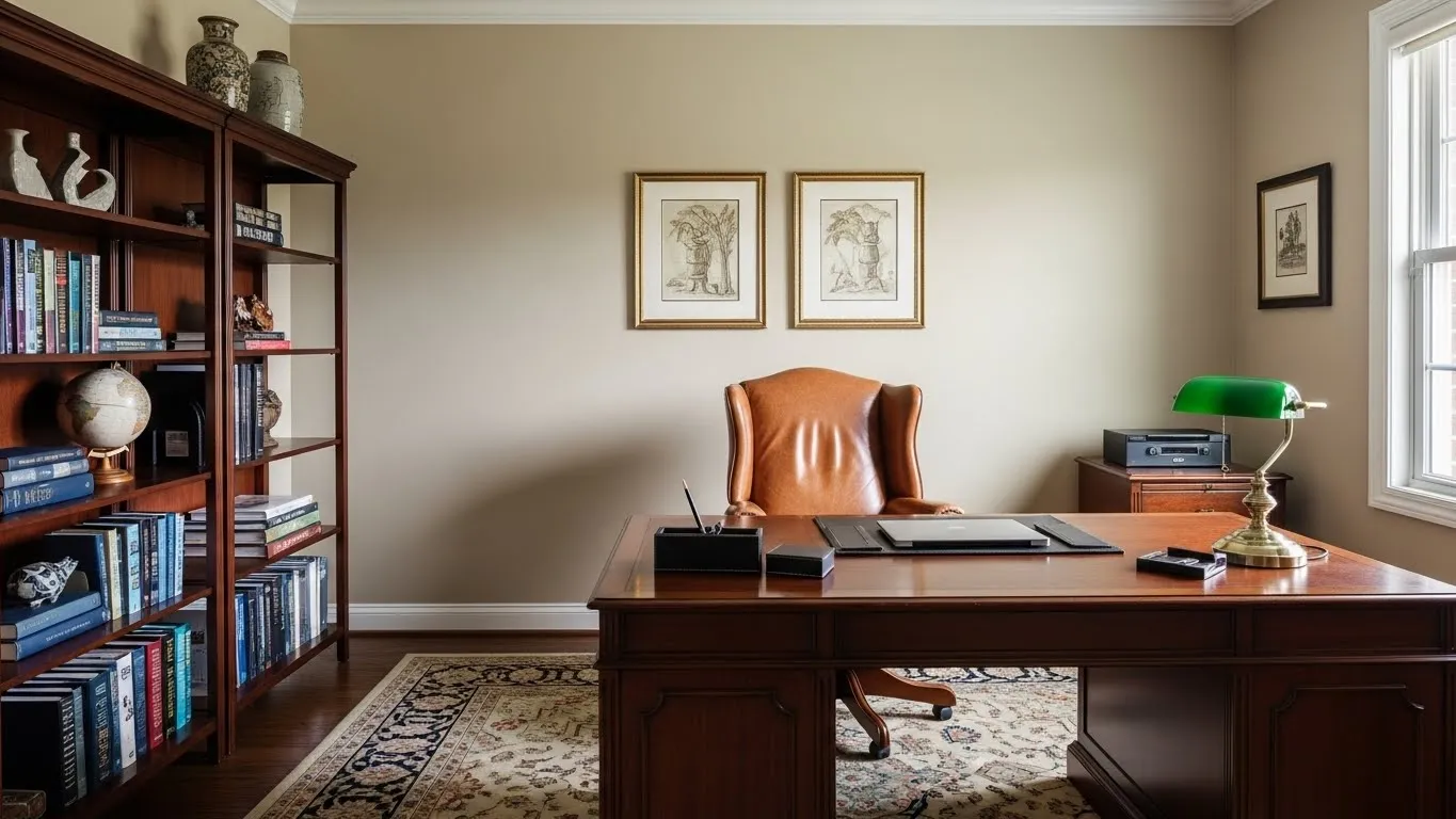 23 Elegant Office Paint Color Schemes That Feel Polished And Professional