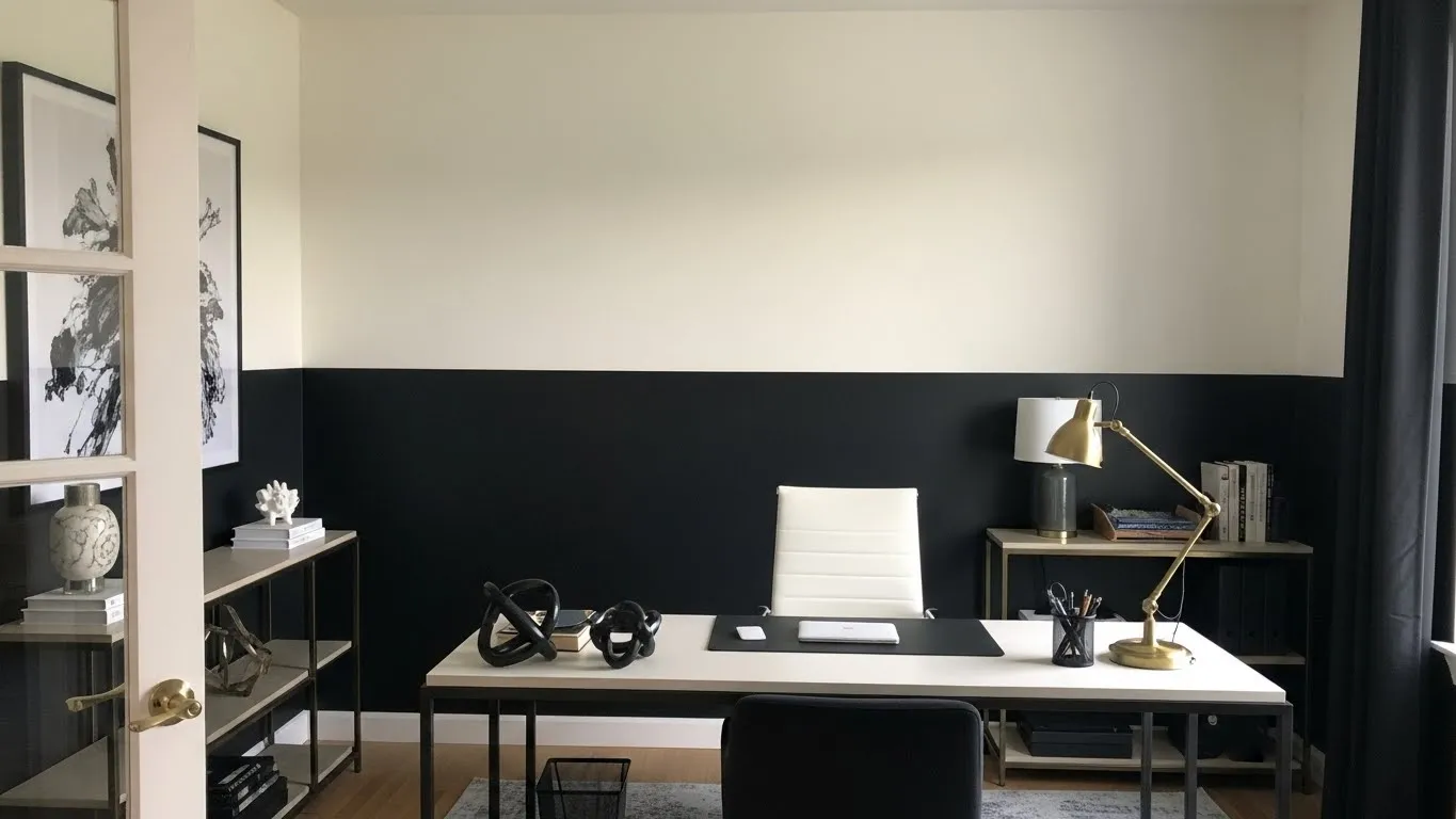 20 Two-Tone Office Paint Ideas That Feel Modern And Creative