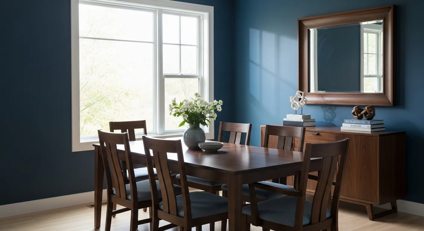 25 Dining Room Paint Colors With Dark Wood Furniture That Feel Rich