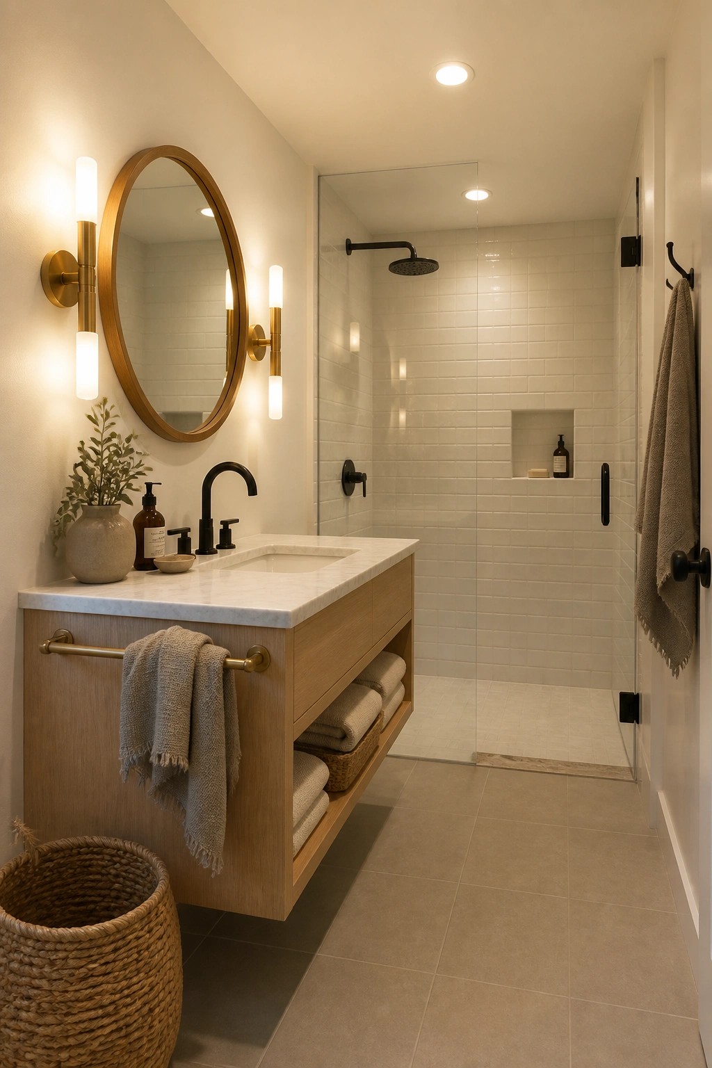 18 Airy Light Bathroom Paint Colors For Windowless Rooms And Small Layouts