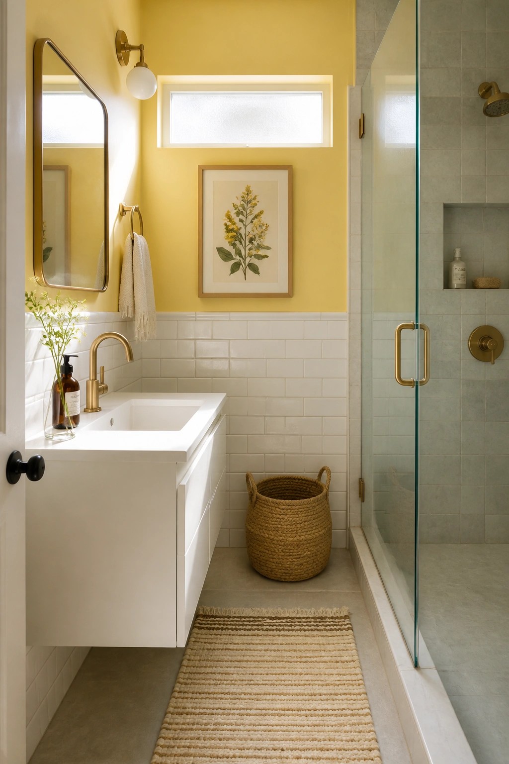 22 Bright Bathroom Paint Colors For Small Spaces, Powder Rooms, And Low ...
