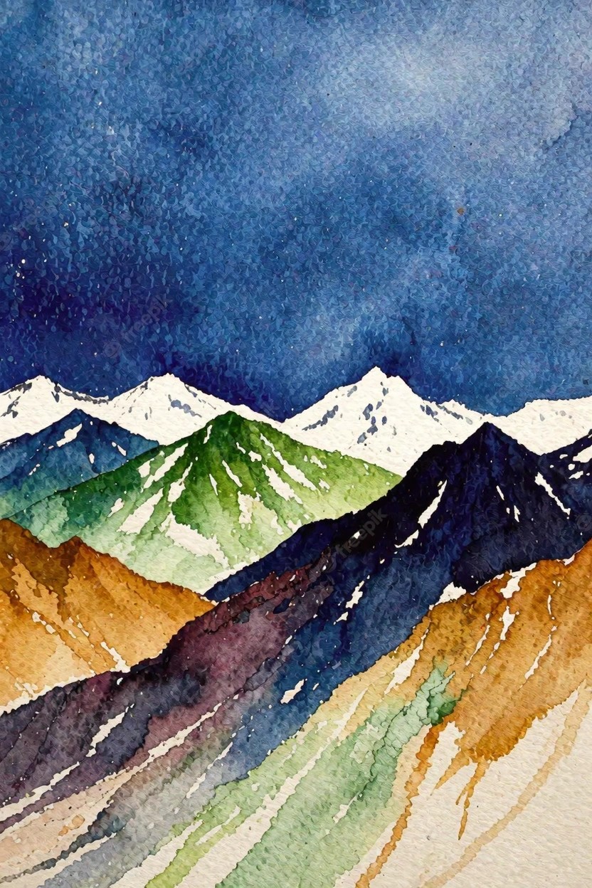 24 Modern Landscape Painting Ideas Using Clean Shapes And Simplified Color